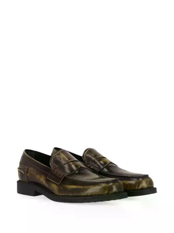 TOD'S Burnished Leather Loafers