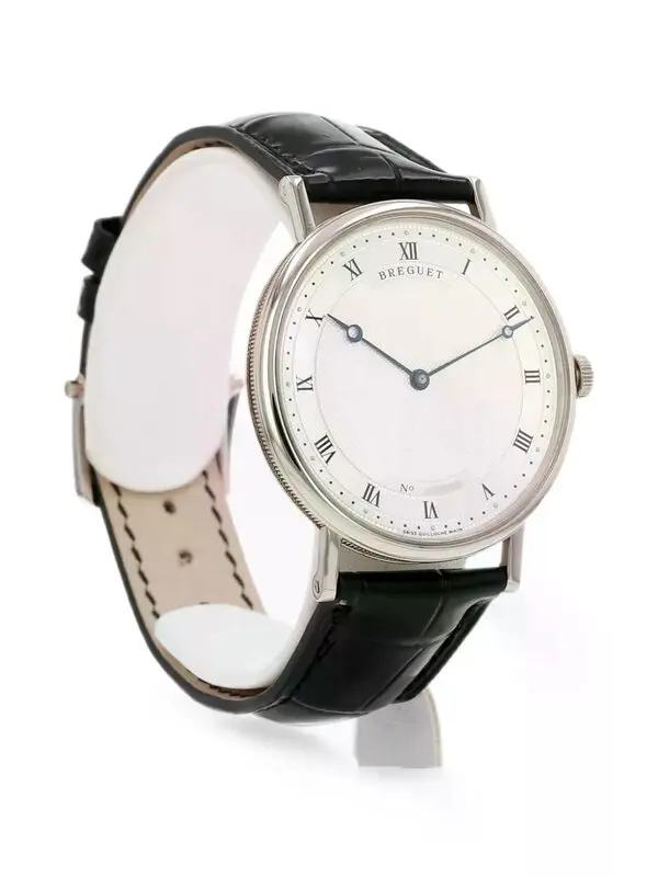 BREGUET Classique 38mm Watch With -tone Dial And Leather Strap