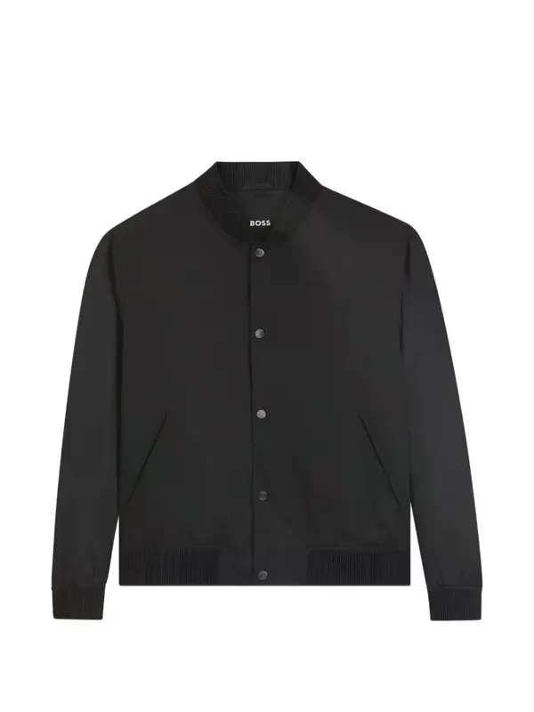 BOSS Water-repellent Jacket With Monogram-pattern Sleeves