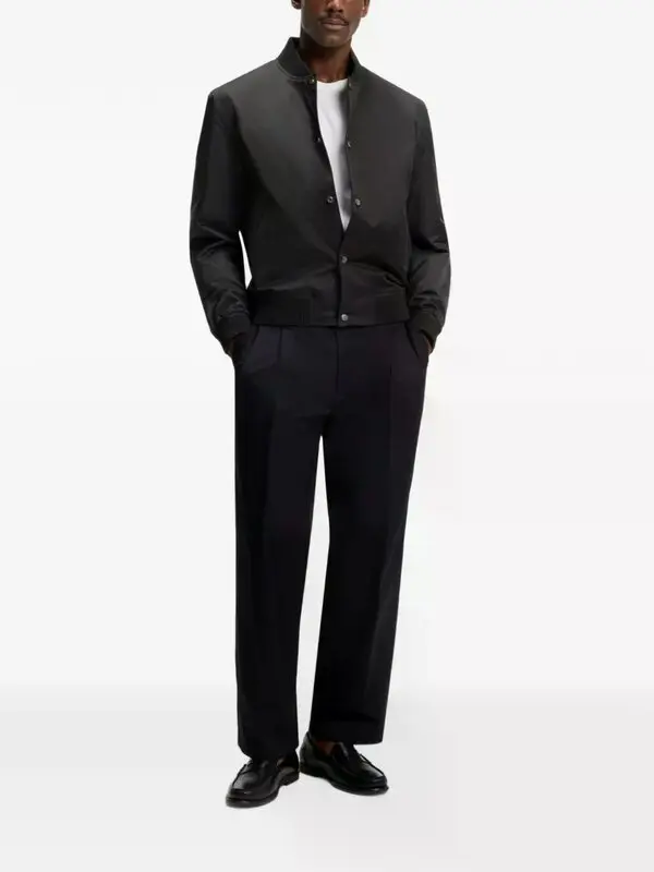 BOSS Water-repellent Jacket With Monogram-pattern Sleeves