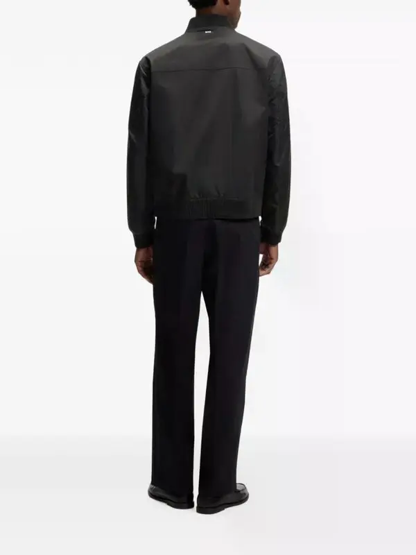 BOSS Water-repellent Jacket With Monogram-pattern Sleeves