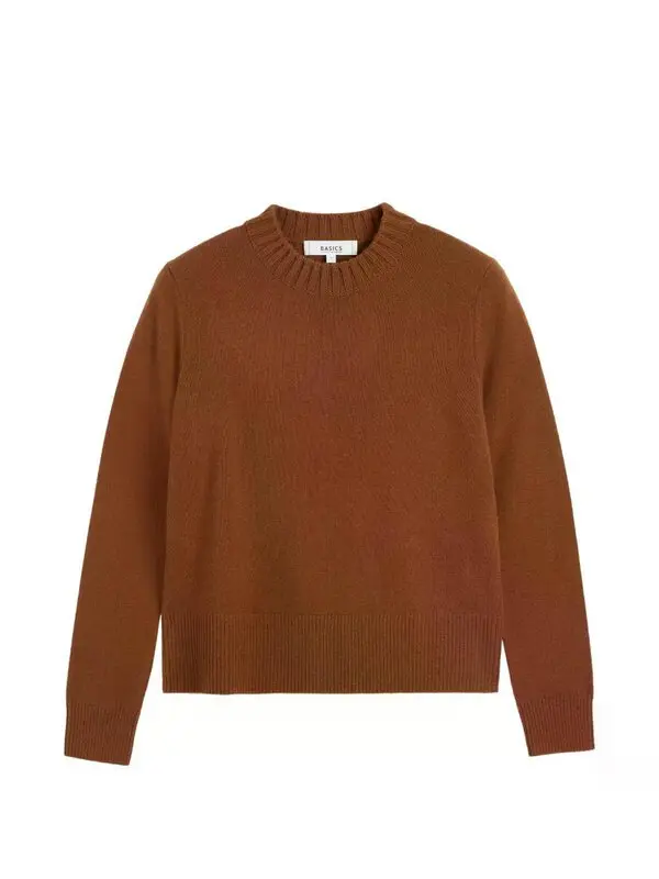 Chinti & Parker Cropped Ribbed-trim Sweater