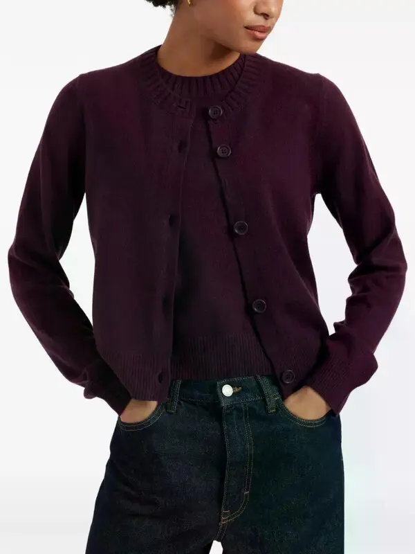 Chinti & Parker Crew-neck Button-up Cardigan