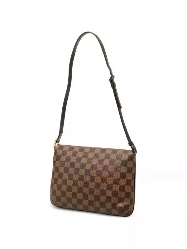 LOUIS VUITTON Damier Ebene Musette Tango Shoulder Bag