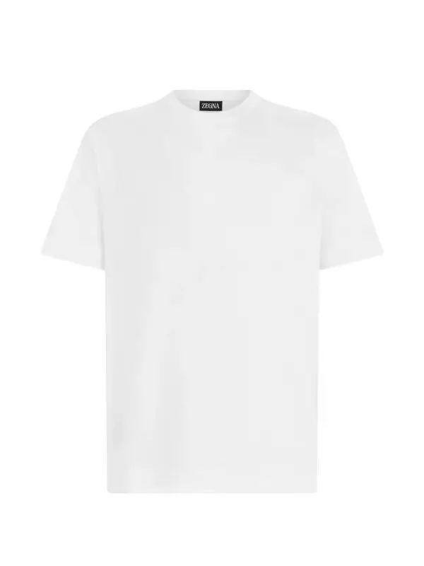 Zegna Crew-neck Short-sleeve T-shirt - White