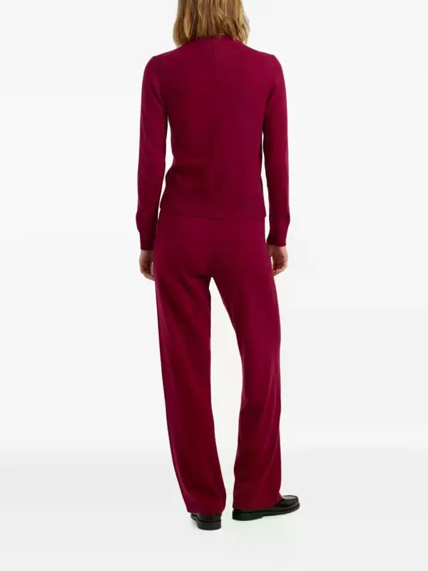 Chinti & Parker Cropped Ribbed-trim Sweater