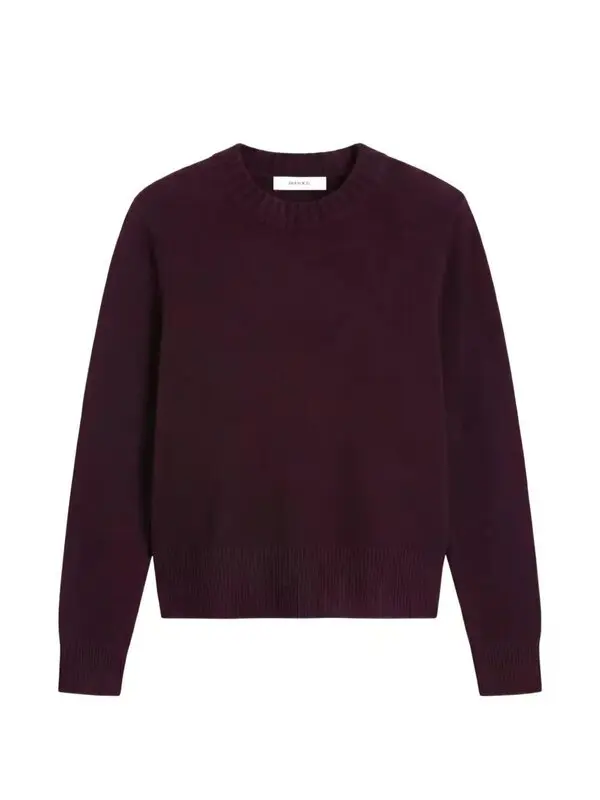 Chinti & Parker Cropped Ribbed-trim Sweater