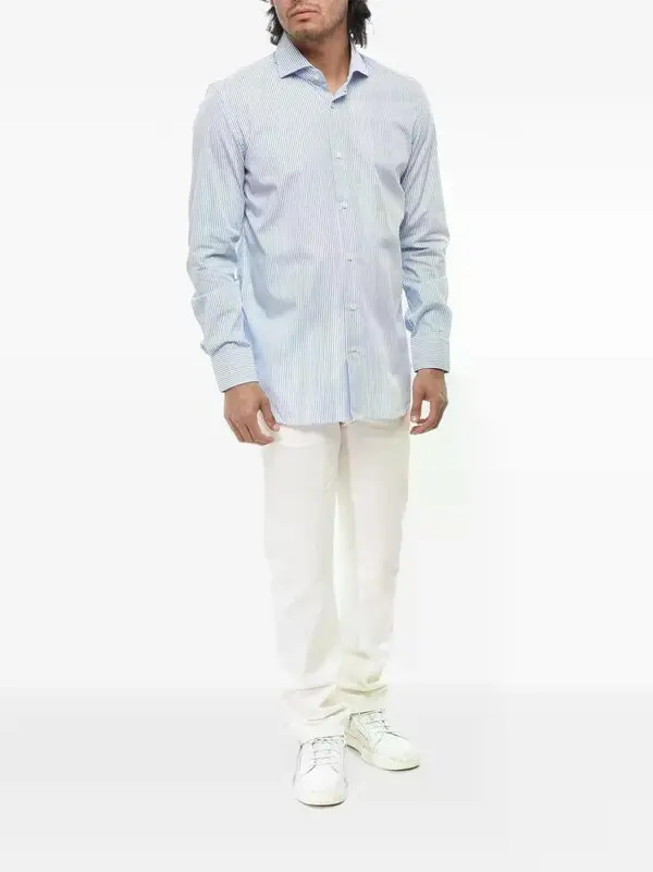COLAMARINO Striped French-collar Shirt