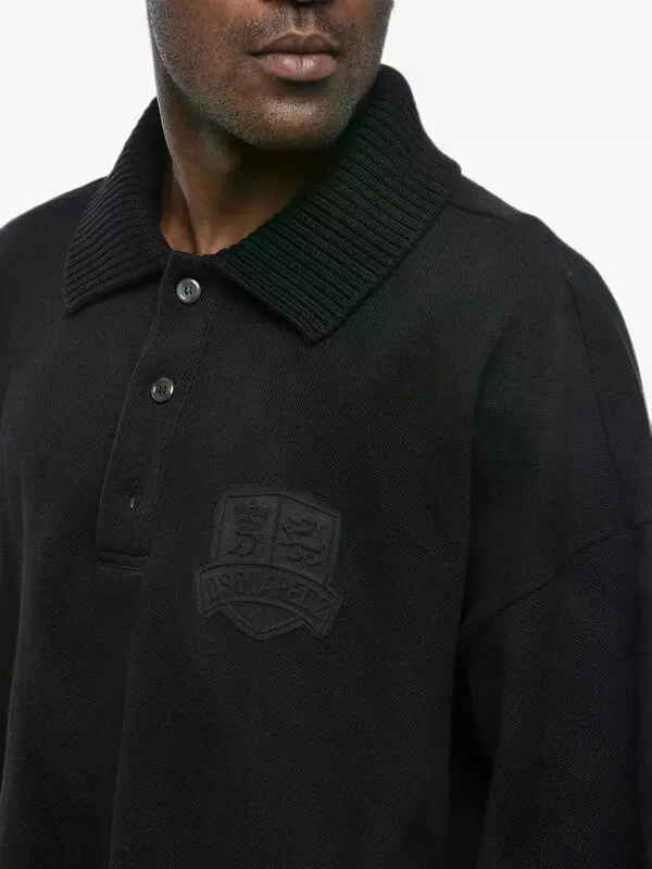 Dsquared2 Embroidered Loose-fit Polo Shirt