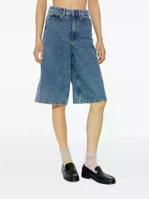 Adidas Side-stripe Denim Shorts