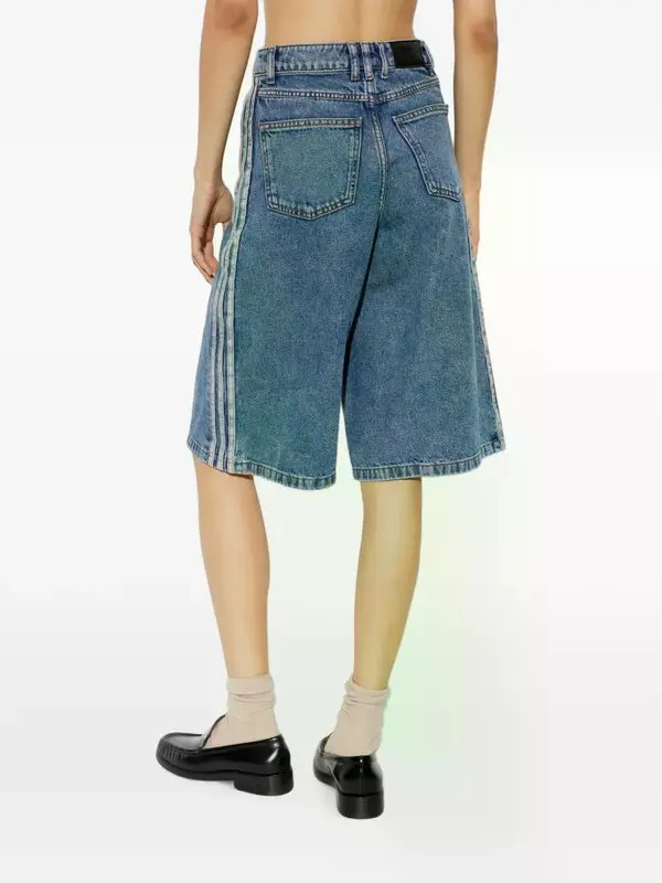 Adidas Side-stripe Denim Shorts