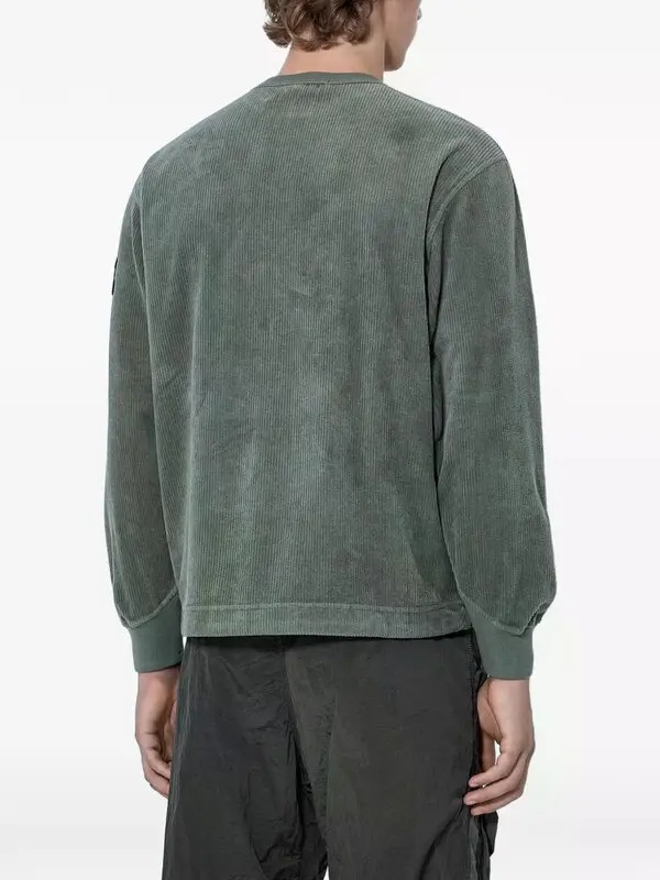 Stone Island 156100030 Corduroy Logo-patch Sweatshirt