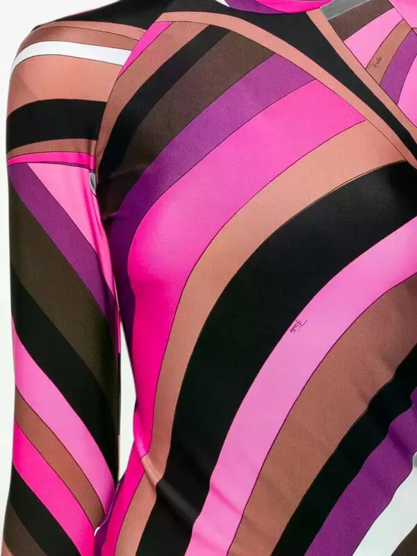 Emilio Pucci Abstract Print Turtleneck Top
