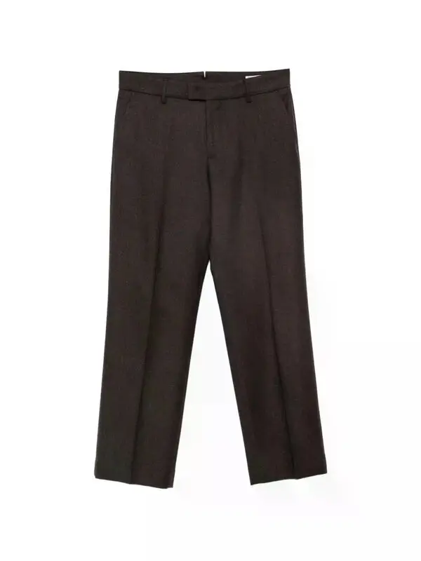 BERWICH Pressed Crease Belt-loop Trousers