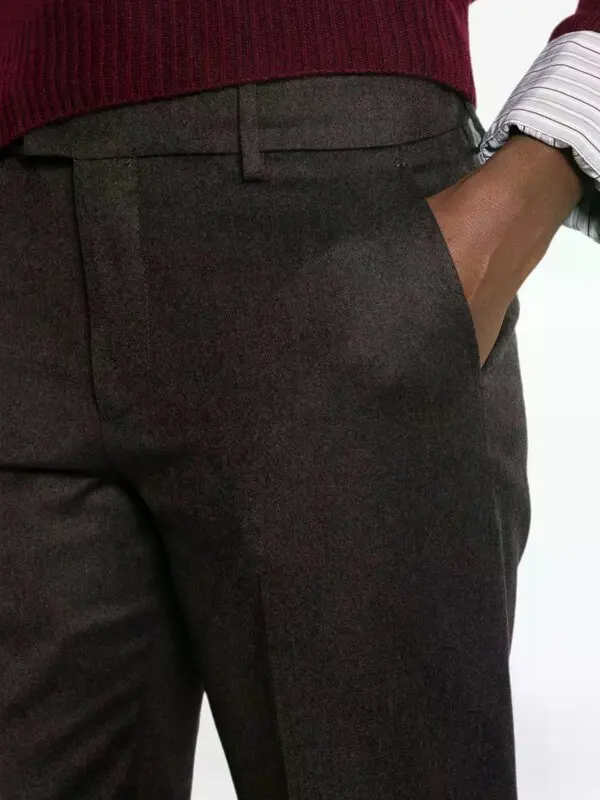 BERWICH Pressed Crease Belt-loop Trousers