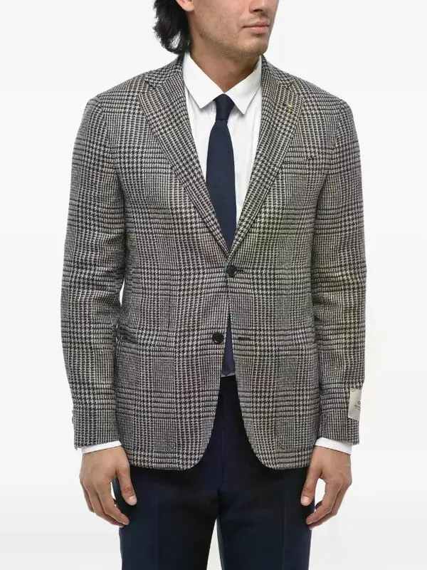 Corneliani Pied-de-poule Single-breasted Blazer