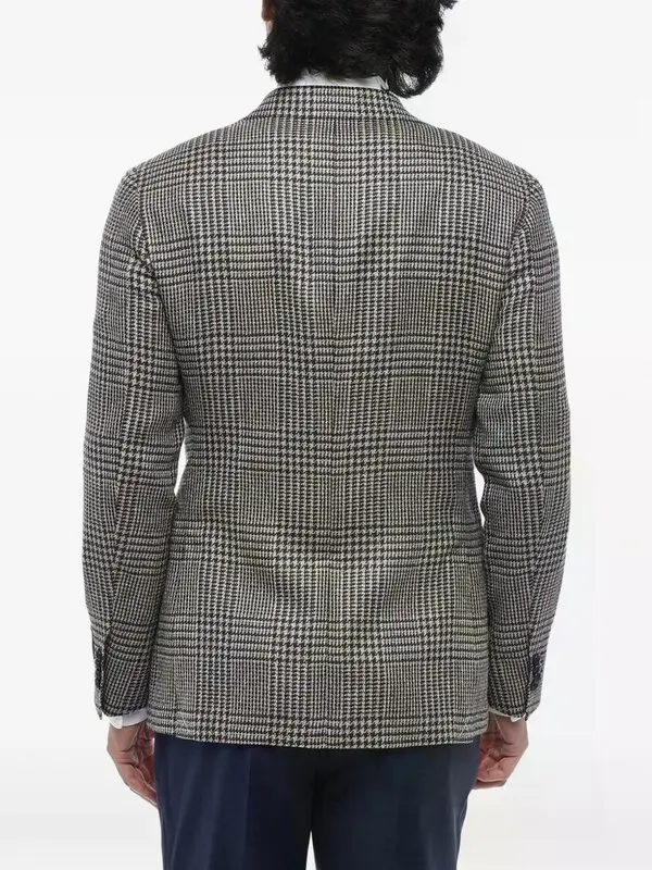 Corneliani Pied-de-poule Single-breasted Blazer