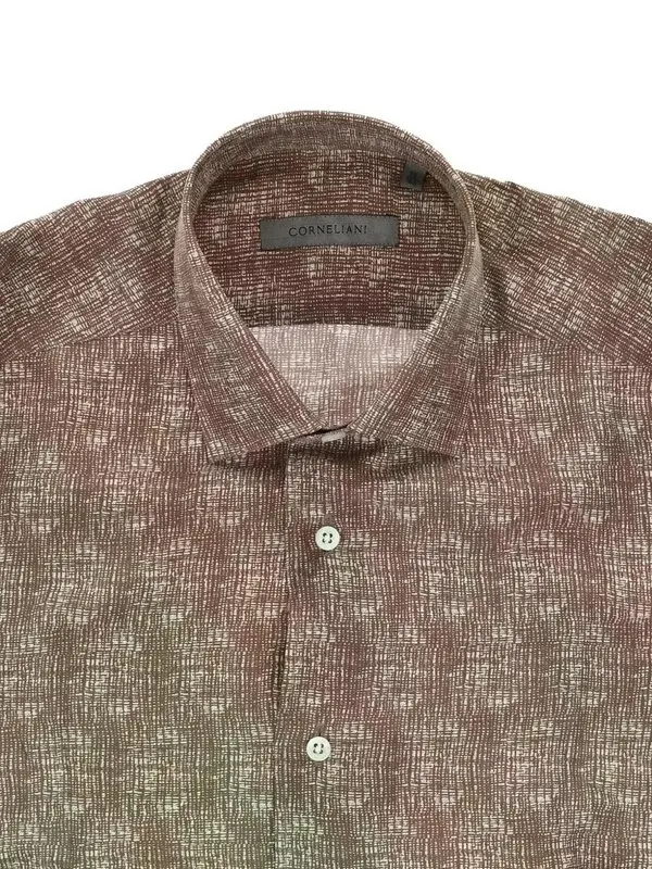 Corneliani French-collar Silk Shirt