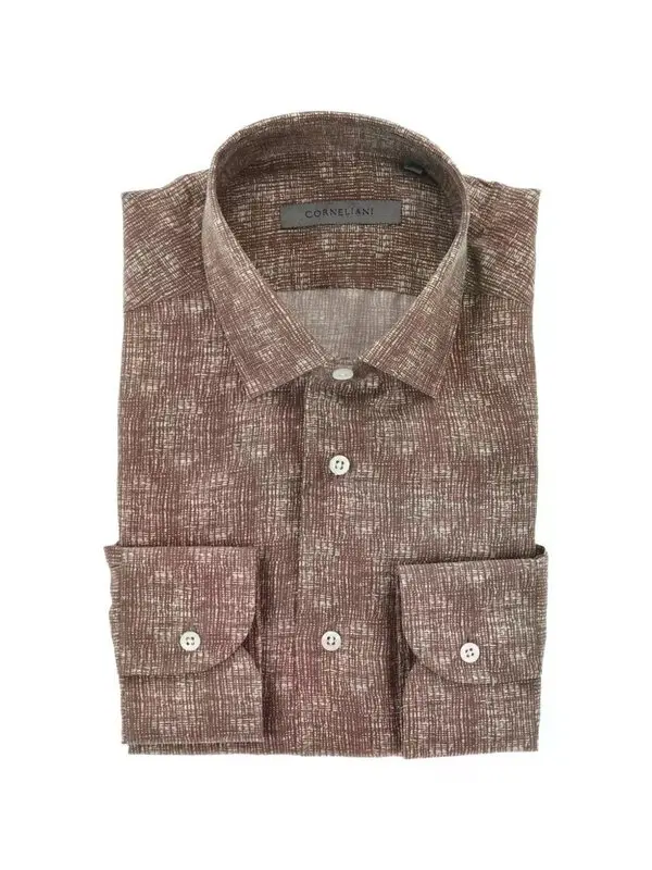 Corneliani French-collar Silk Shirt