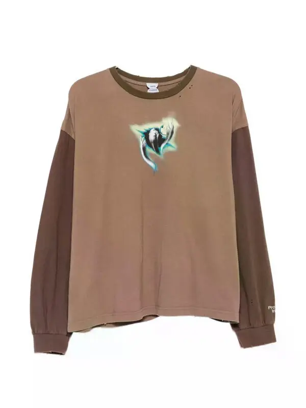 PROTOCOL INDEX Graphic-print Long-sleeve T-shirt