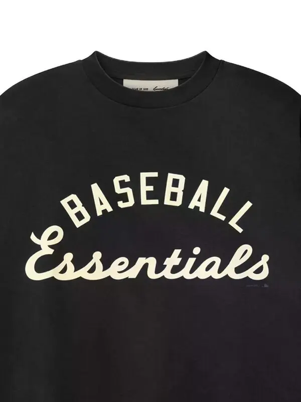 Fear Of God Boxy Long-sleeve T-shirt With Mlb Graphic - Black