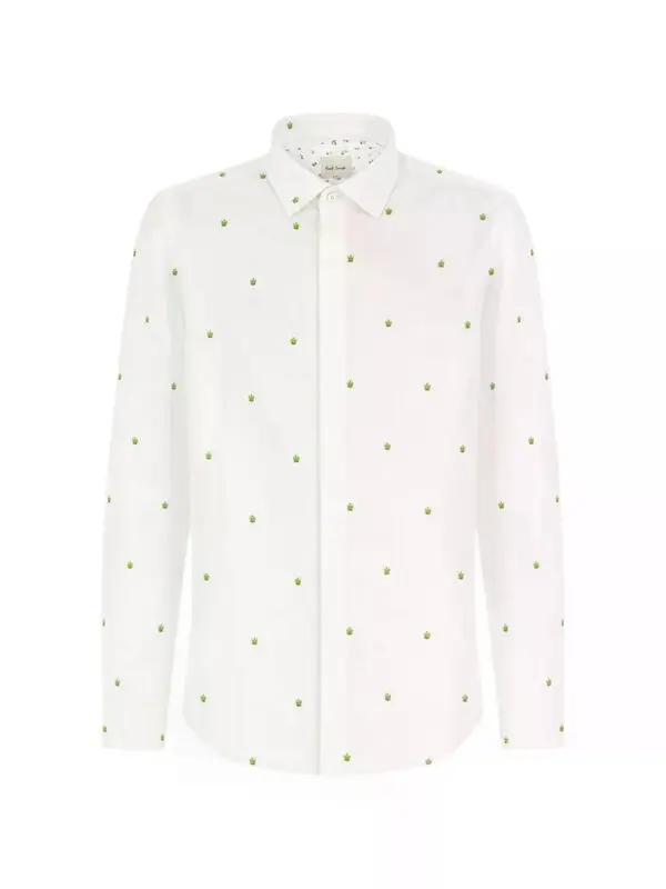 Paul Smith Apple-print Poplin Shirt