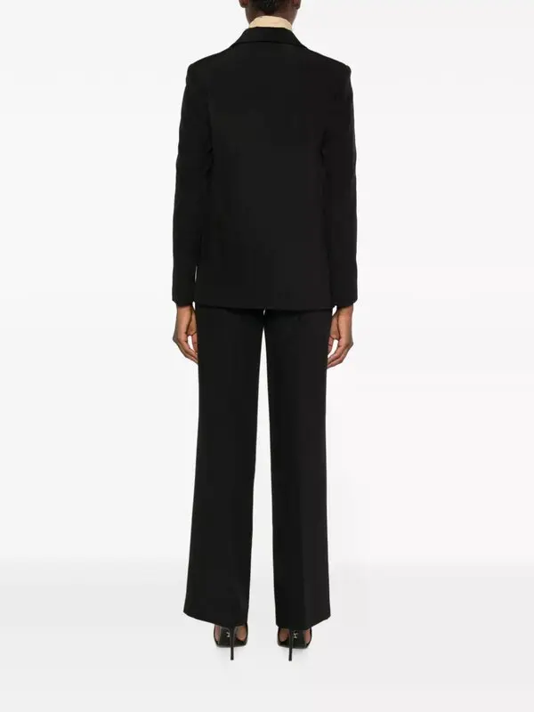 JE SUIS LE FLEUR Shawl Lapel Ruched Detail Suit