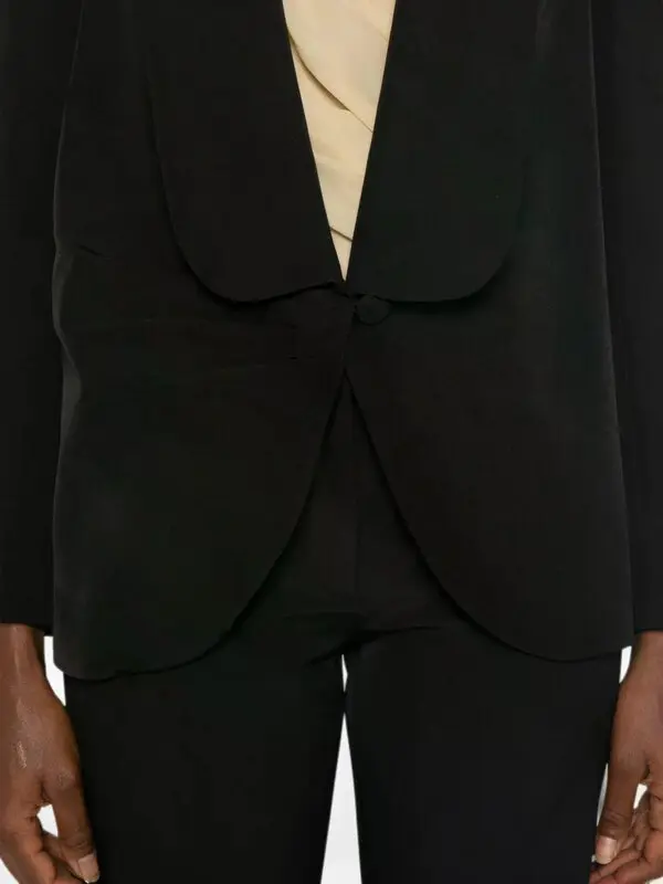 JE SUIS LE FLEUR Shawl Lapel Ruched Detail Suit