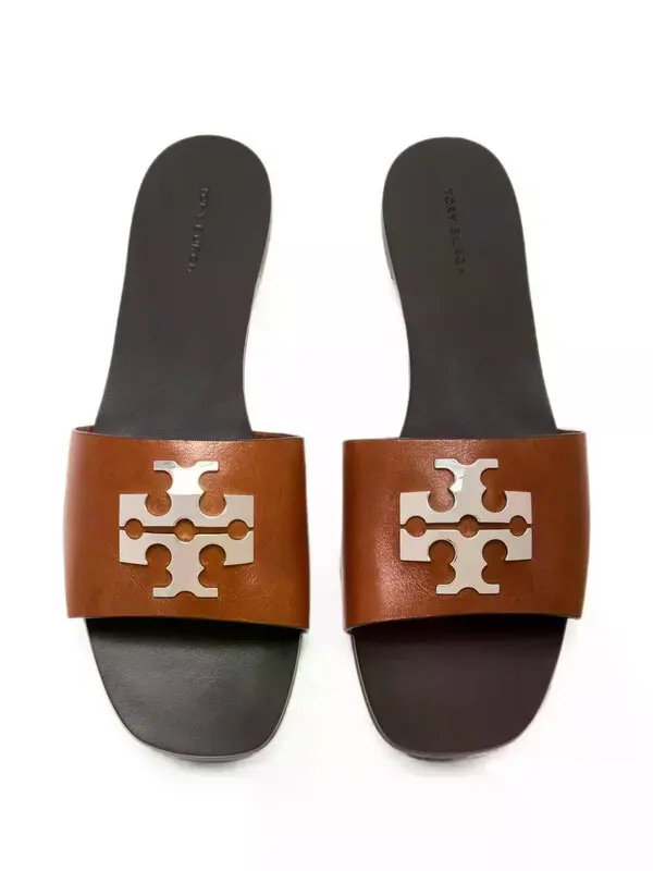 Tory Burch Charlie Cuoio Slide Leather Sandals