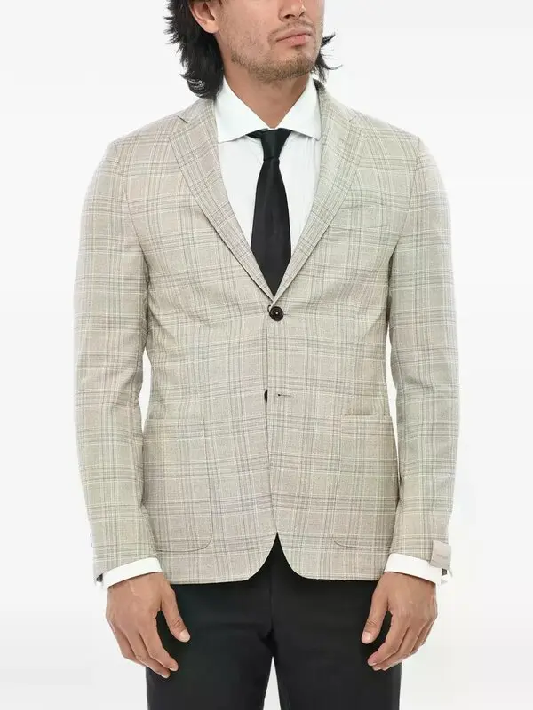 Corneliani District Check Single-breasted Blazer