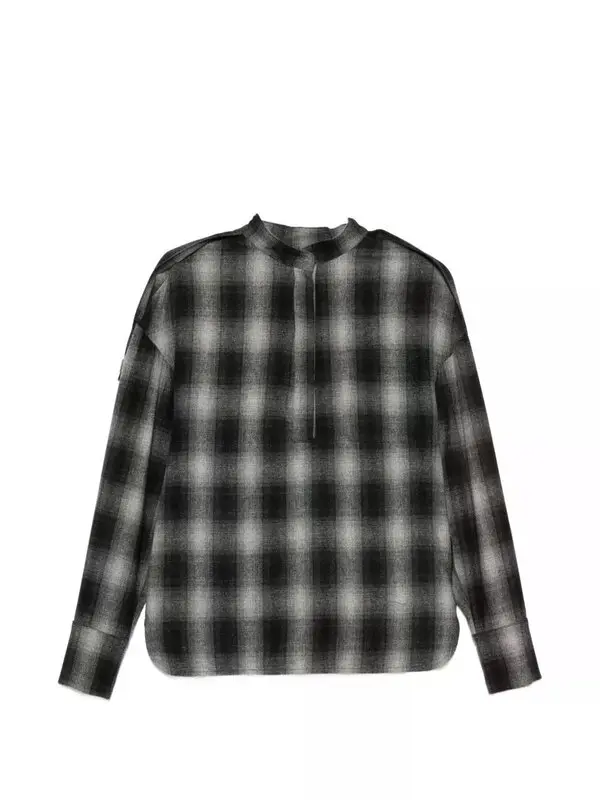 IRO PARIS Checked High Neck Top