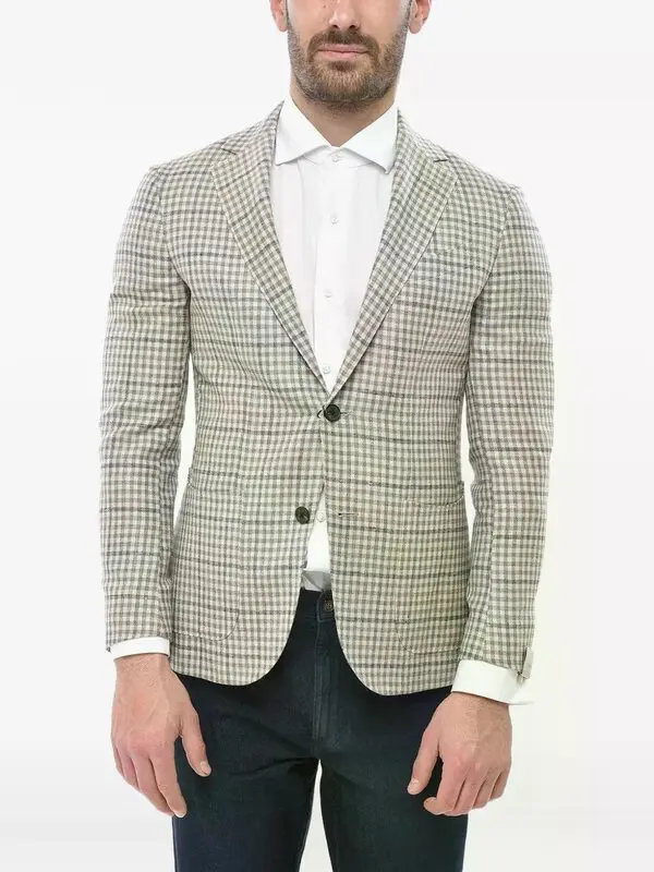 Corneliani Checked Single-breasted Blazer
