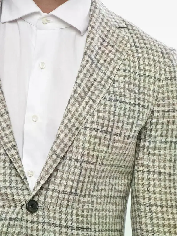 Corneliani Checked Single-breasted Blazer