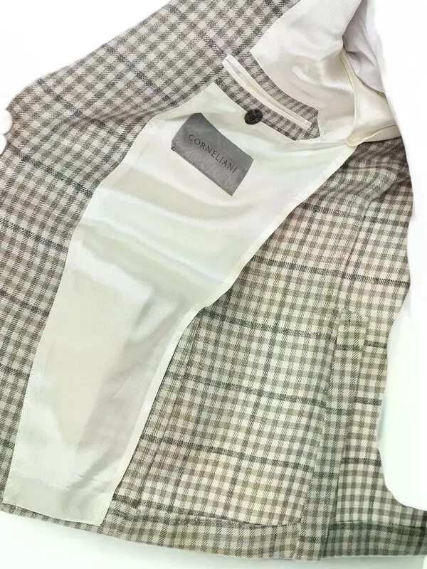 Corneliani Checked Single-breasted Blazer