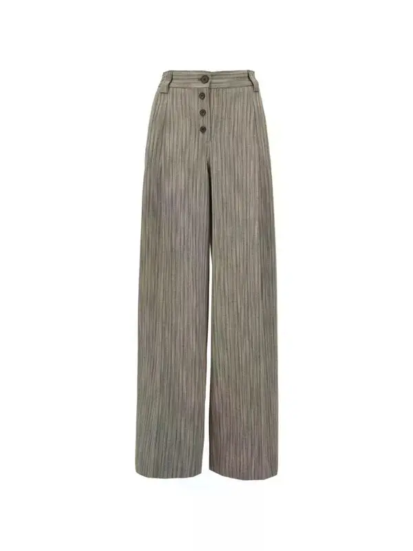 Paul Smith Herringbone Wide-leg Pleated Trousers