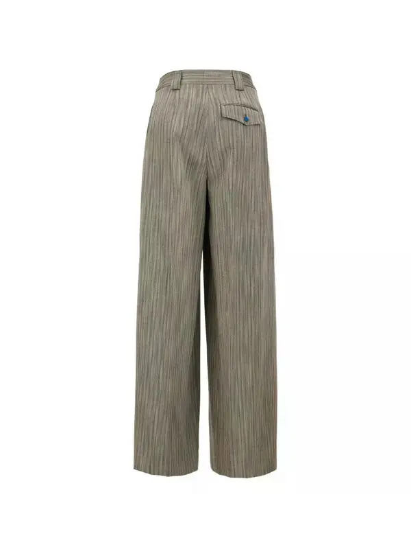 Paul Smith Herringbone Wide-leg Pleated Trousers