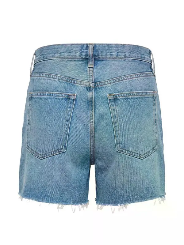 FRAME Raw-cut Mini Denim Shorts