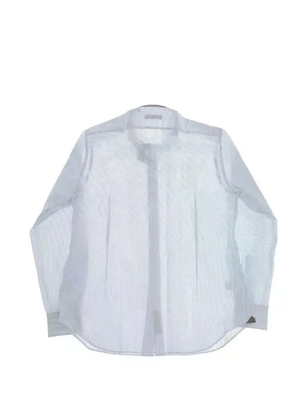 Corneliani Awning-stripe French-collar Shirt
