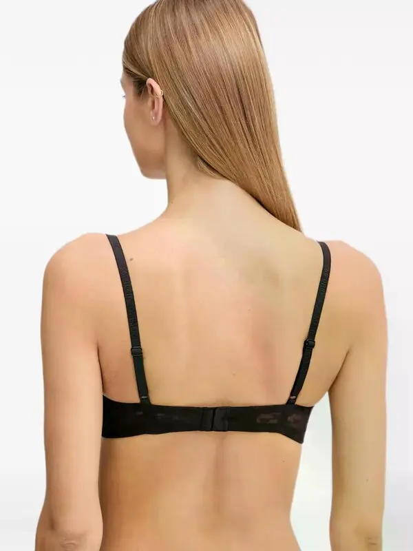 Emporio Armani Monogram-pattern Underwired Bra