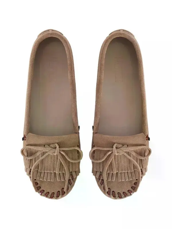Paris Texas Indiana Fringe Ballet Flats