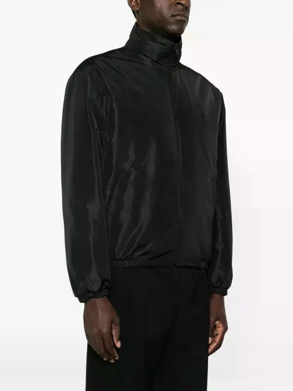 Saint Laurent Logo Embroidered Zip-up Jacket