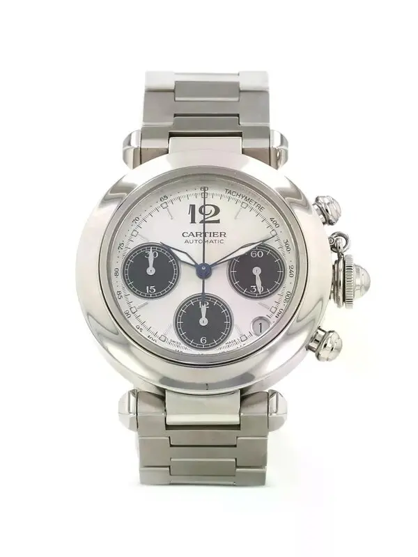 Cartier Pasha 38mm Automatic Chronograph Watch - White