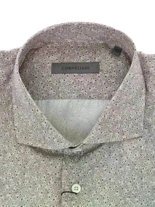 Corneliani Patterned Silk-blend Shirt