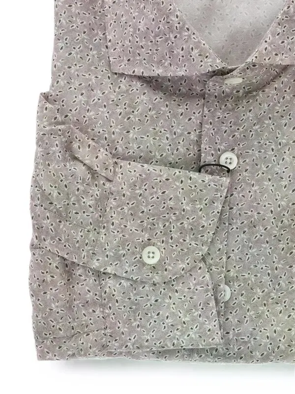 Corneliani Patterned Silk-blend Shirt