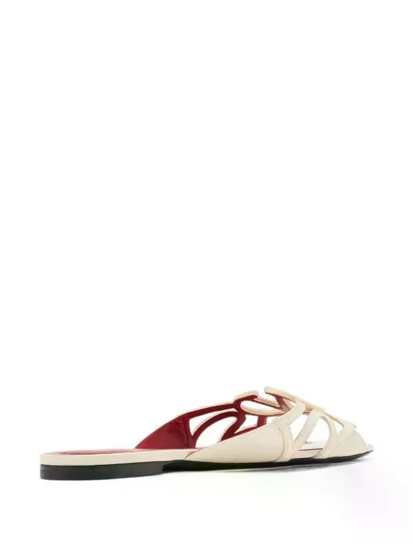 Valentino Garavani Vlogo Signature Cutout Sandals - Neutrals