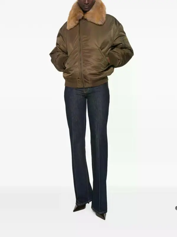 Saint Laurent Fur-collar Puffer Jacket