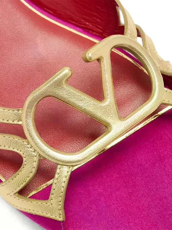 Valentino Garavani Vlogo Signature Cutout Sandals - Pink