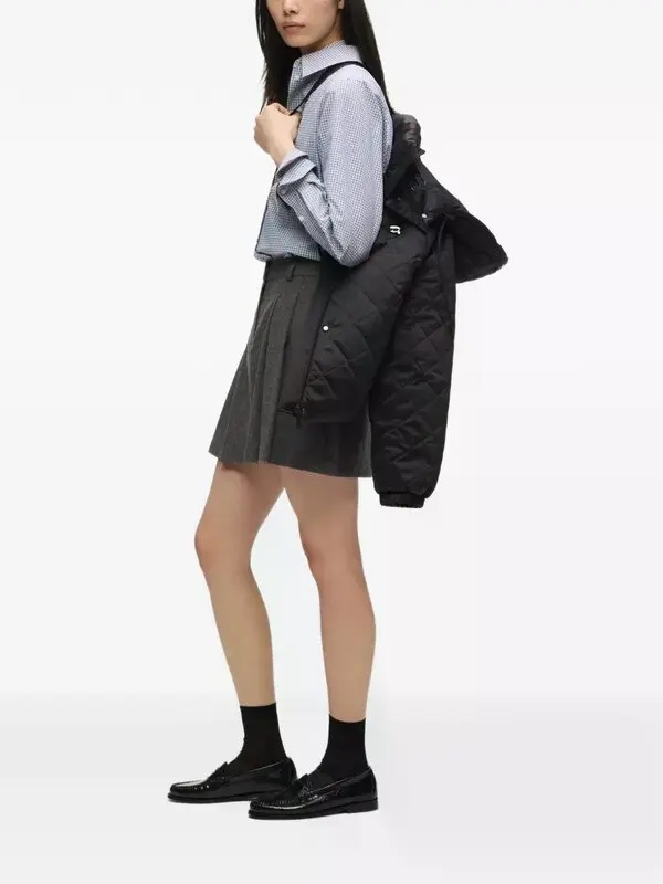 Karl Lagerfeld Ikon Quilted Puffer Jacket With Drawstring Hood