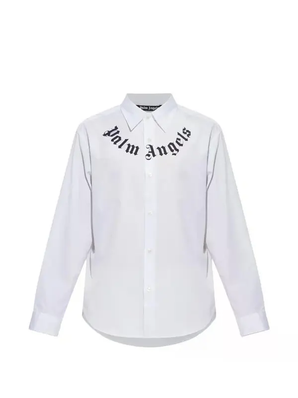 Palm Angels Logo-print Shirt - White