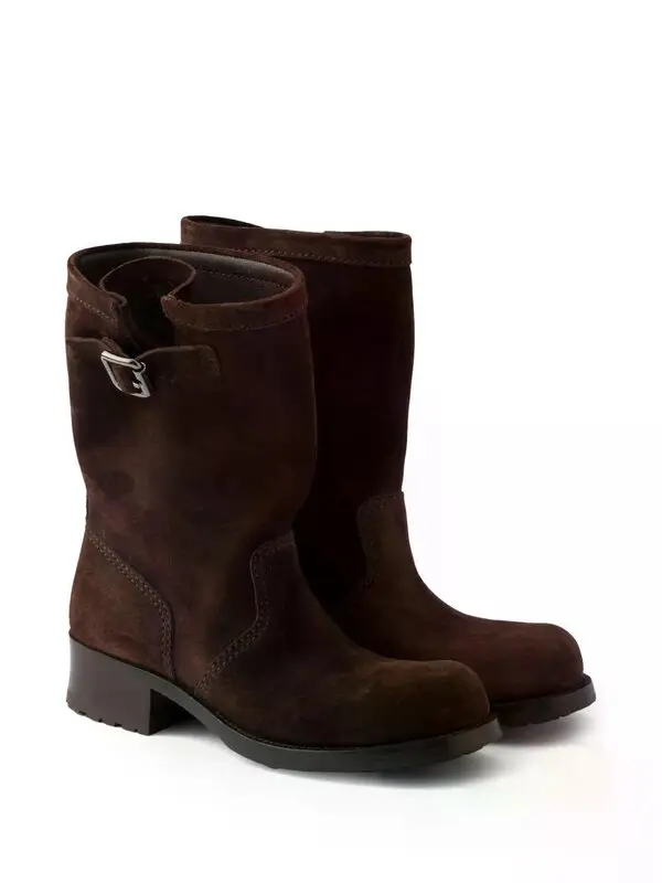 Prada Suede Mid-calf Boots